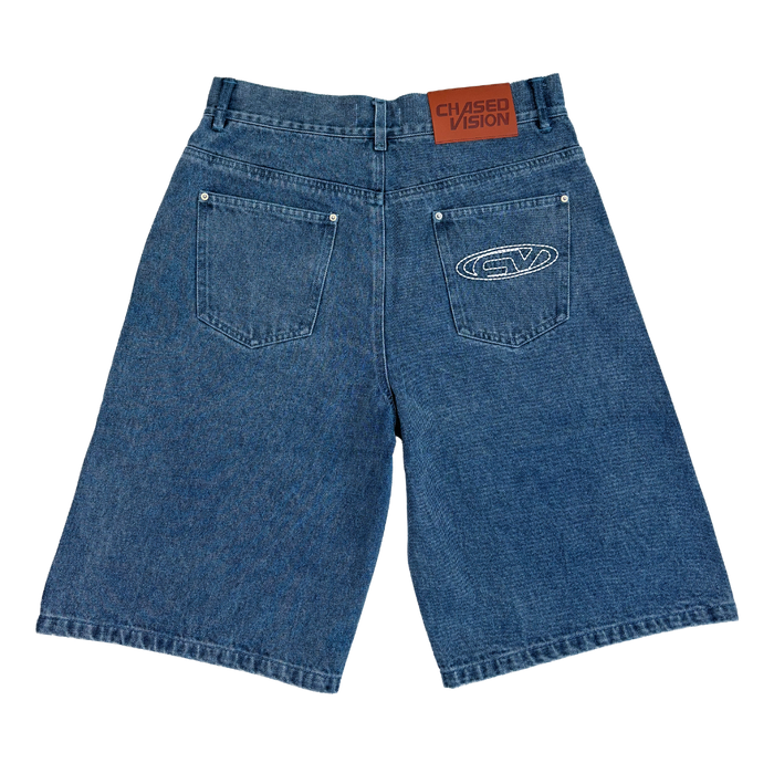BLUE WASHED JORTS - CHASEDVISION